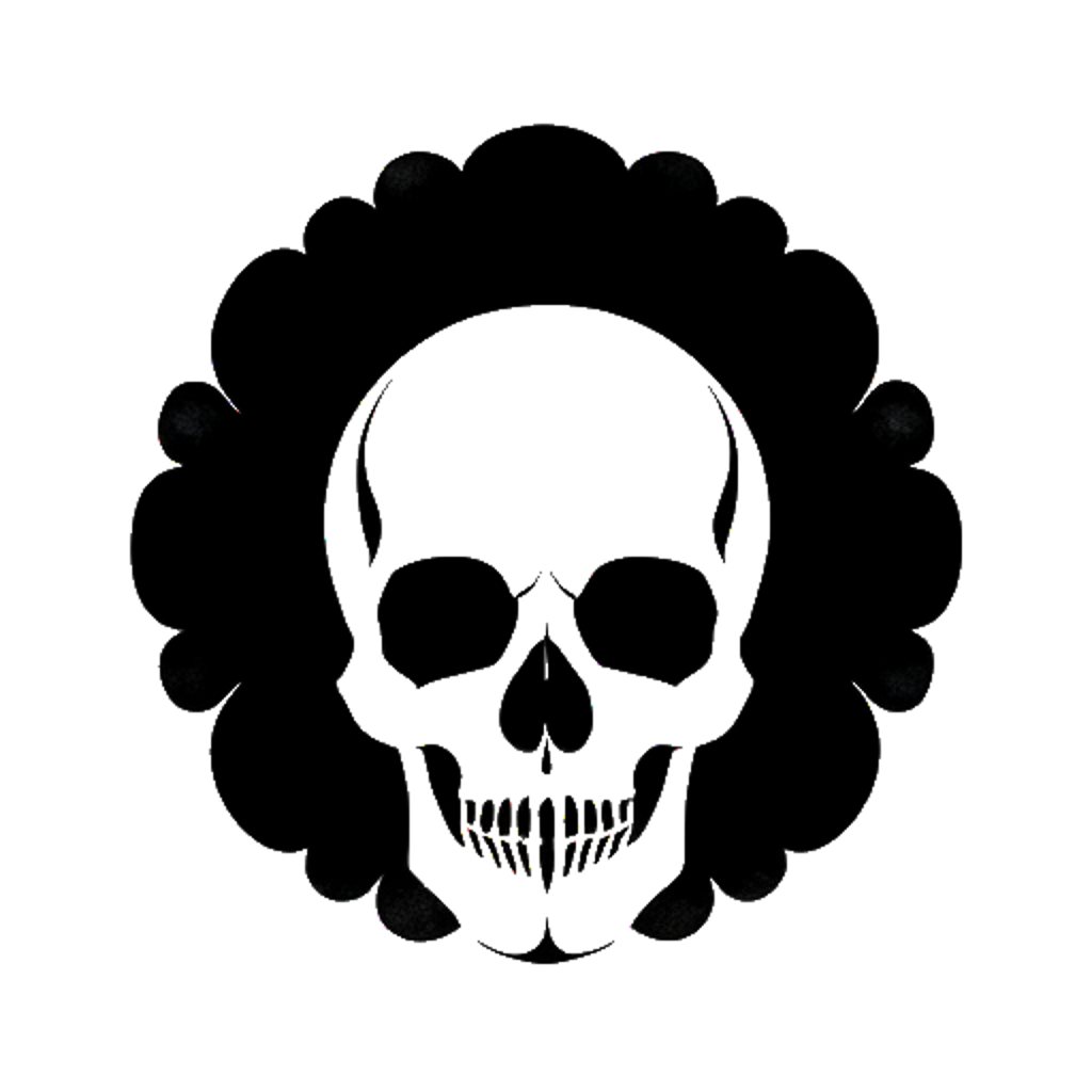 skull negative space